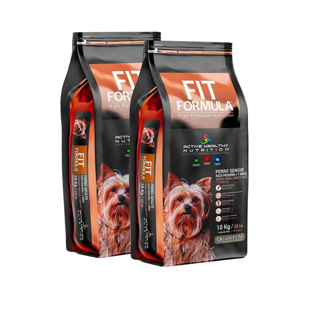 2 Sacos Fit Formula Senior Raza Pequeña 10 Kgs - Petcity