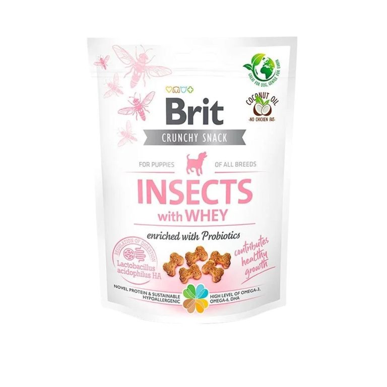 Brit Care Snack Perro Crunchy Insects with Whey 200 Grs - Petcity